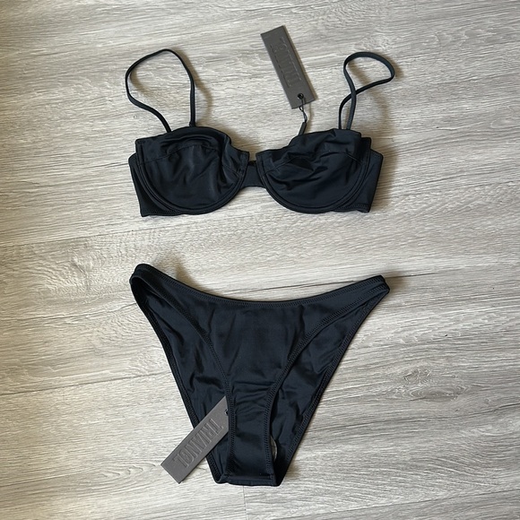 triangl swimwear | Swim | Matte Black Bra Style Bathing Suit Top With ...